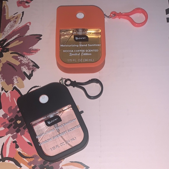 B.Pure | Skincare | Orange And Black Hand Sanitizer Set | Poshmark